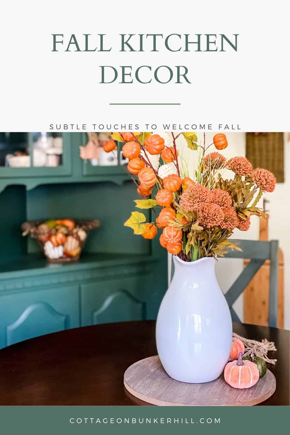 Using Traditional Fall Colors In The Kitchen - Cottage On Bunker Hill