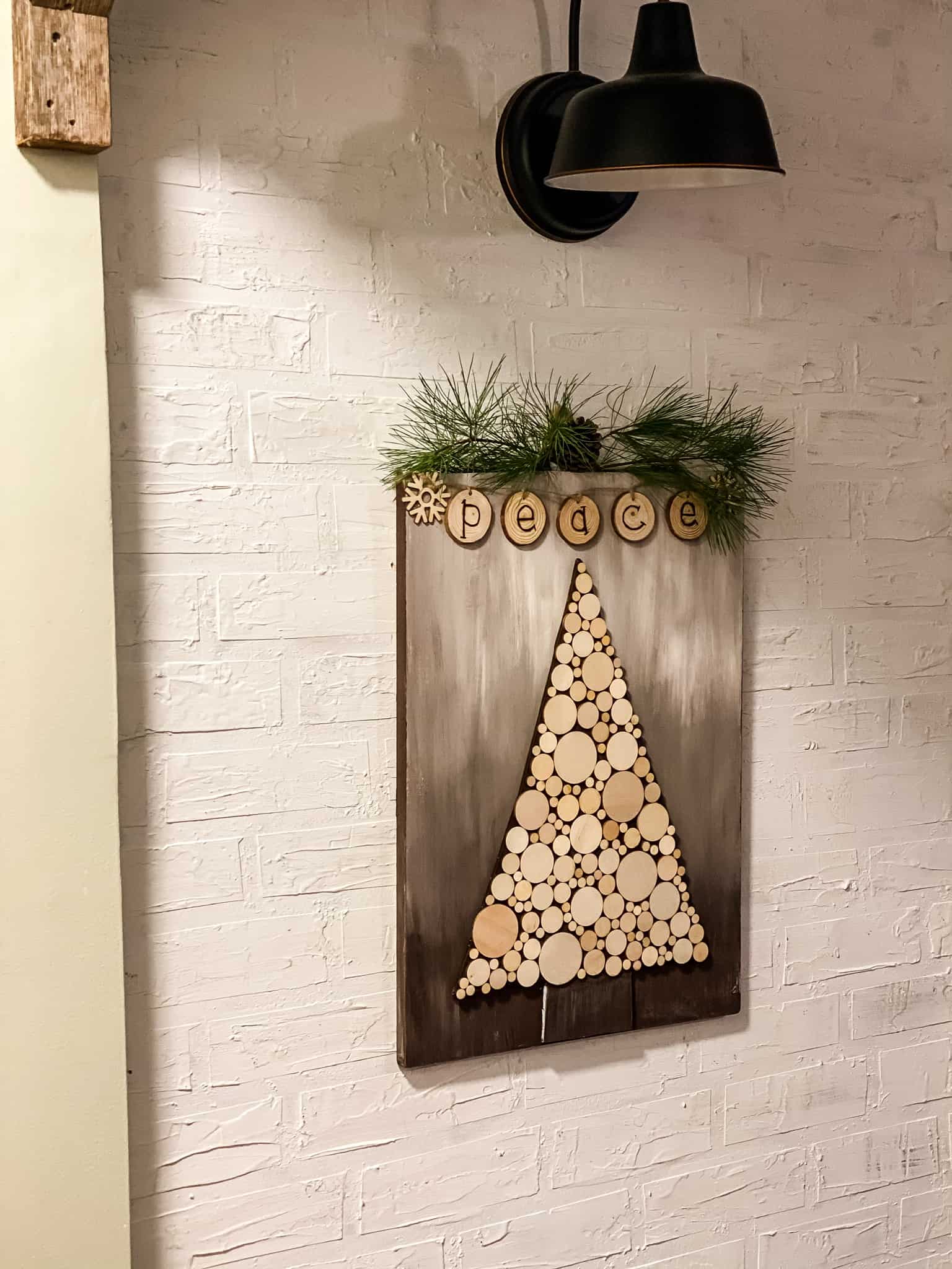 Rustic Christmas Tree Sign - Cottage On Bunker Hill