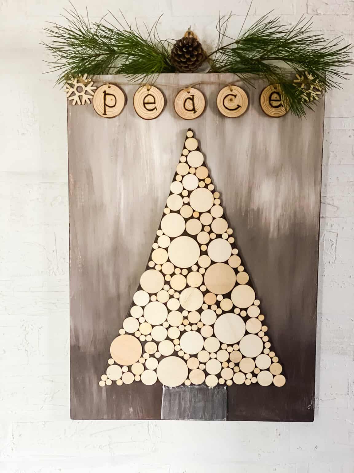 Rustic Christmas Tree Sign - Cottage On Bunker Hill