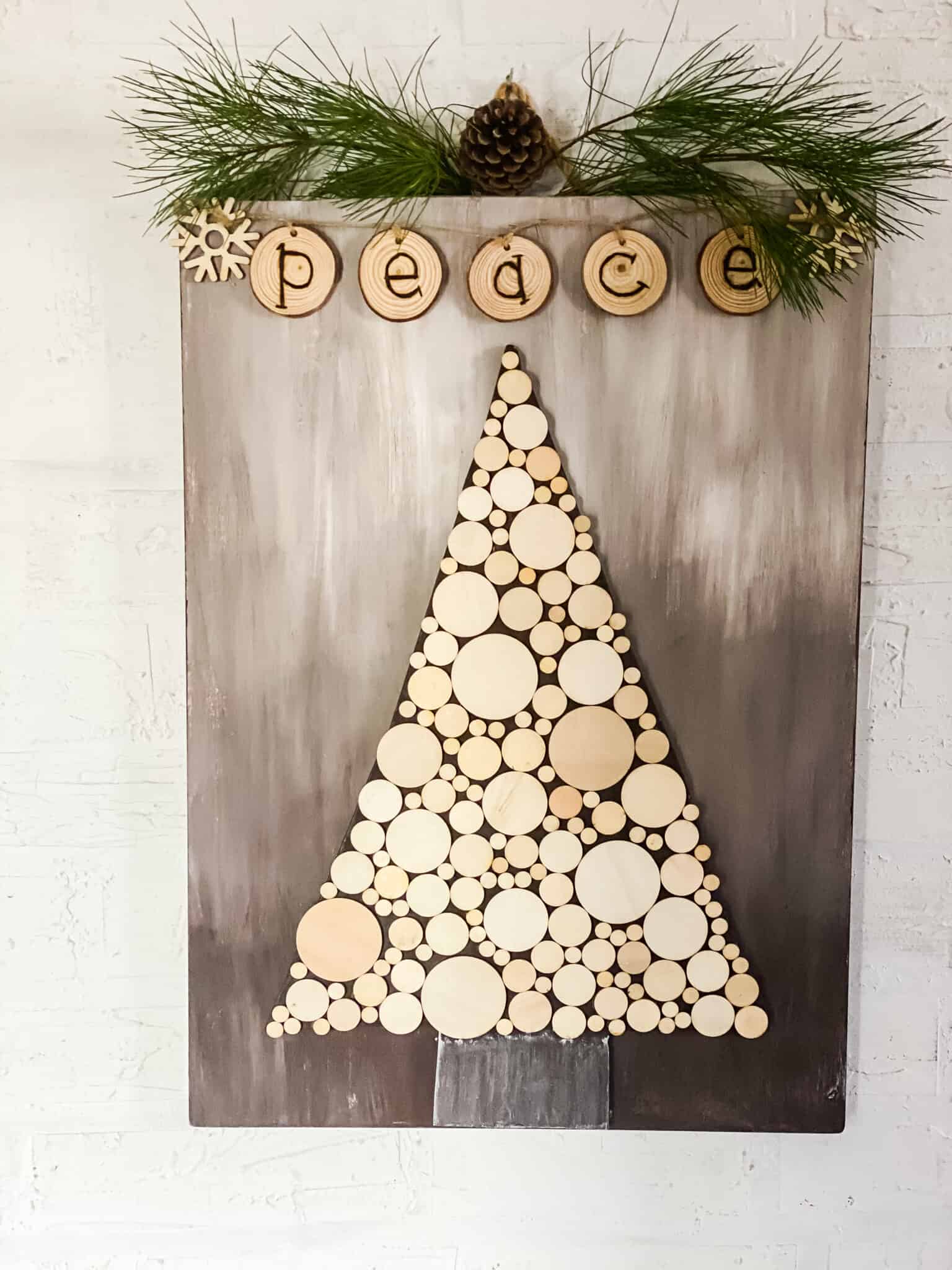 Rustic Christmas Tree Sign - Cottage On Bunker Hill