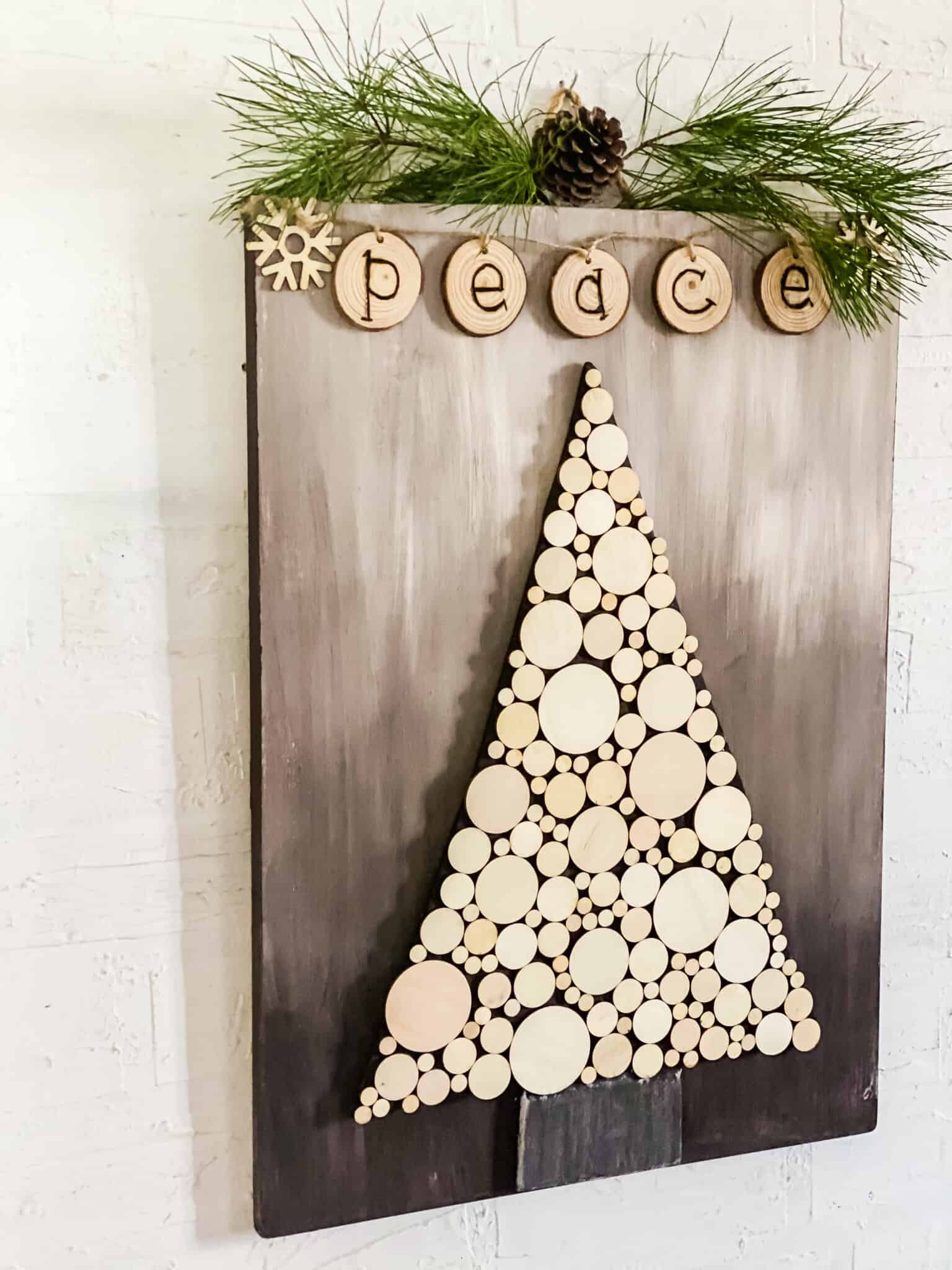 Rustic Christmas Tree Sign - Cottage On Bunker Hill
