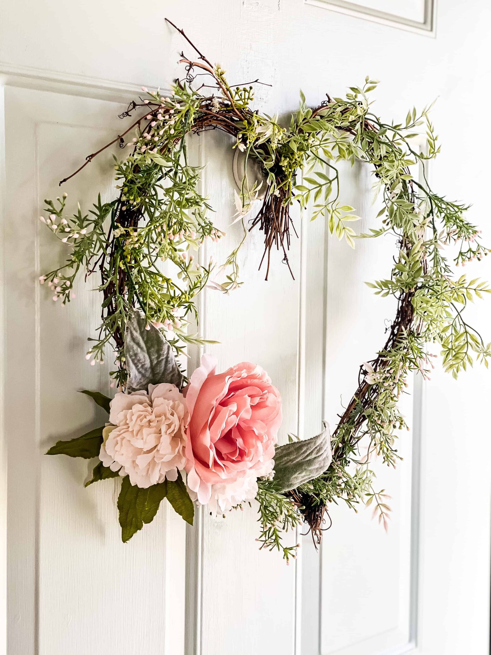 How To Make A Grapevine Heart Wreath - Cottage On Bunker Hill