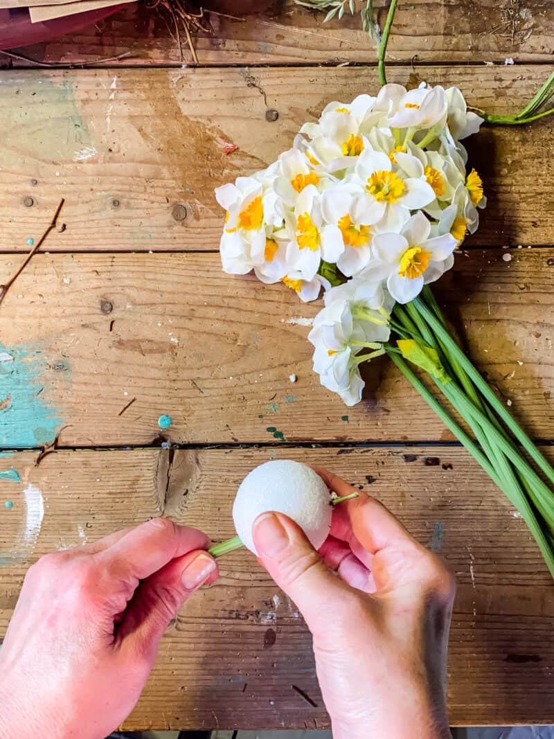 Daffodil Arrangement DIY - Cottage On Bunker Hill