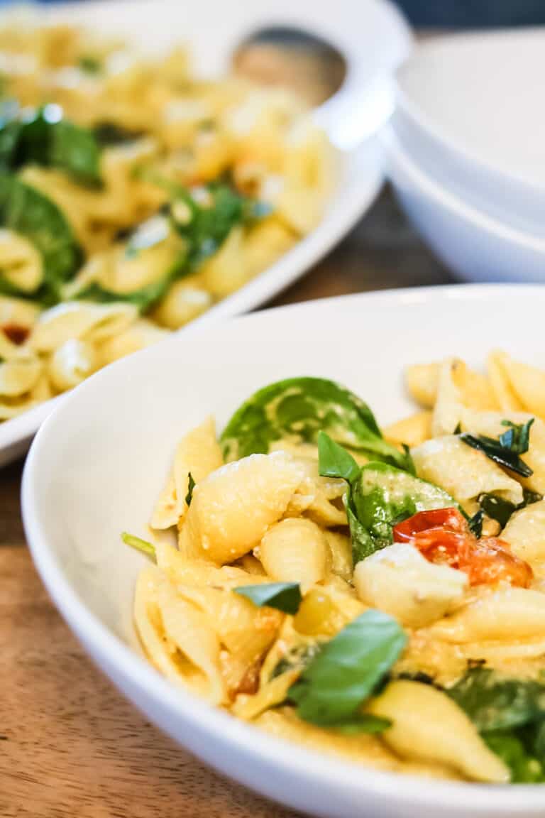 Baked Feta Pasta - Cottage On Bunker Hill