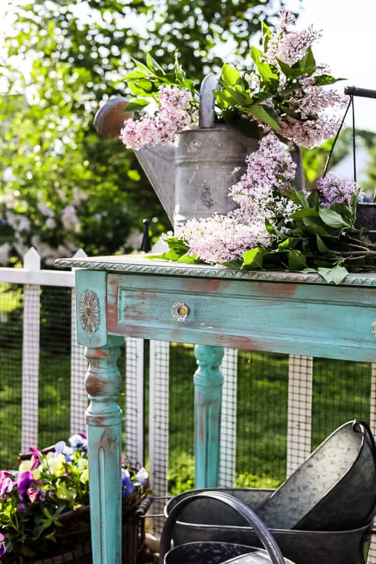 Upcycled DIY Potting Bench - Cottage On Bunker Hill