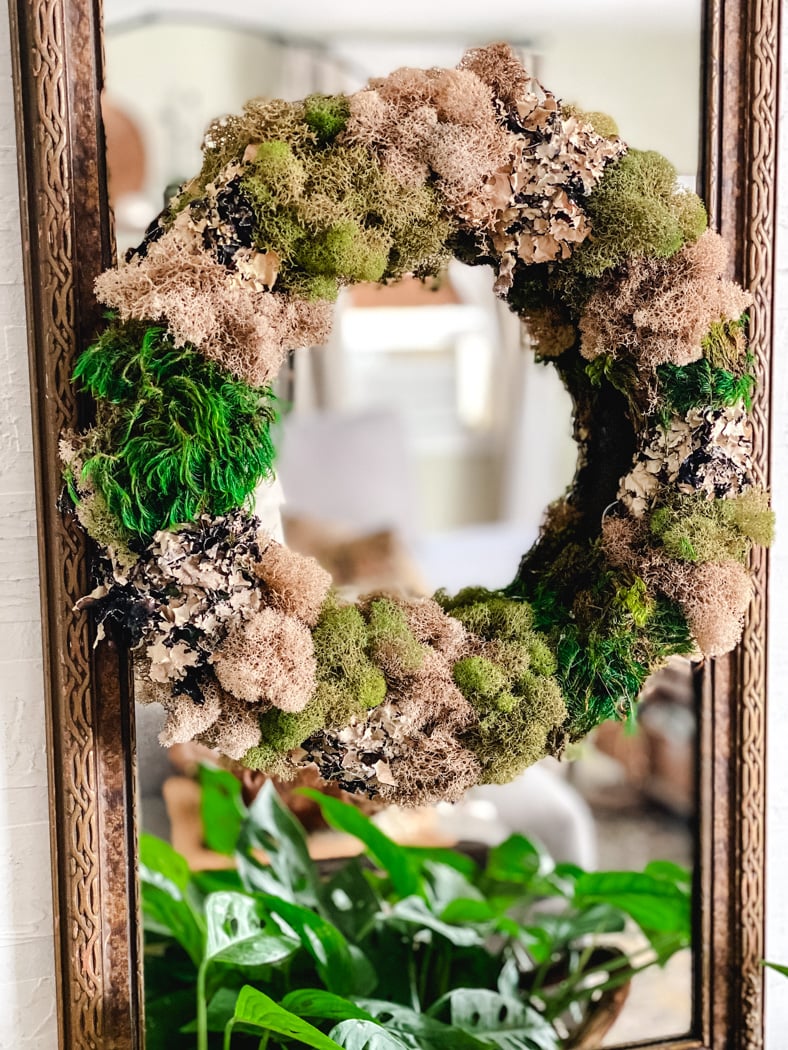 How To Make DIY Moss Wall Art - Cottage On Bunker Hill