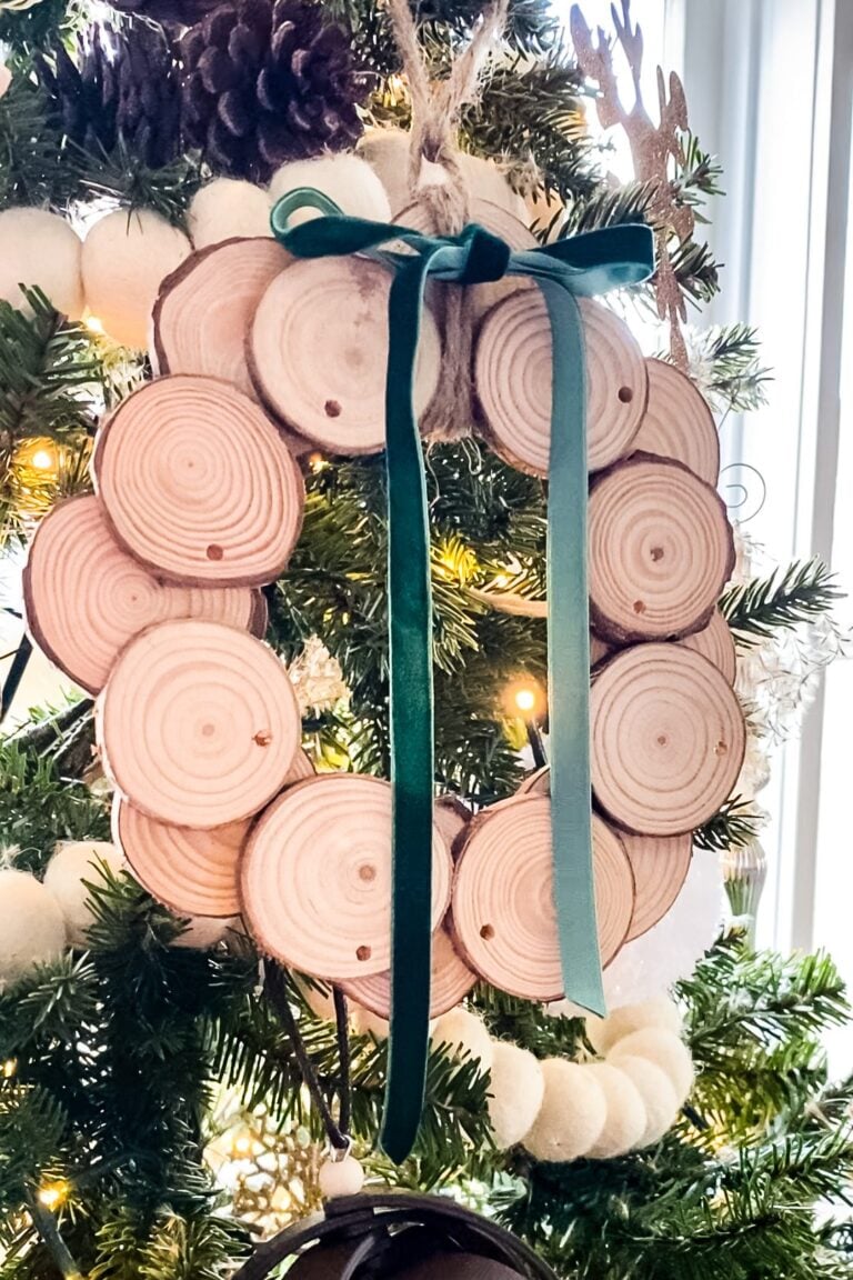 How To Make A Wood Wreath Ornament - Cottage On Bunker Hill