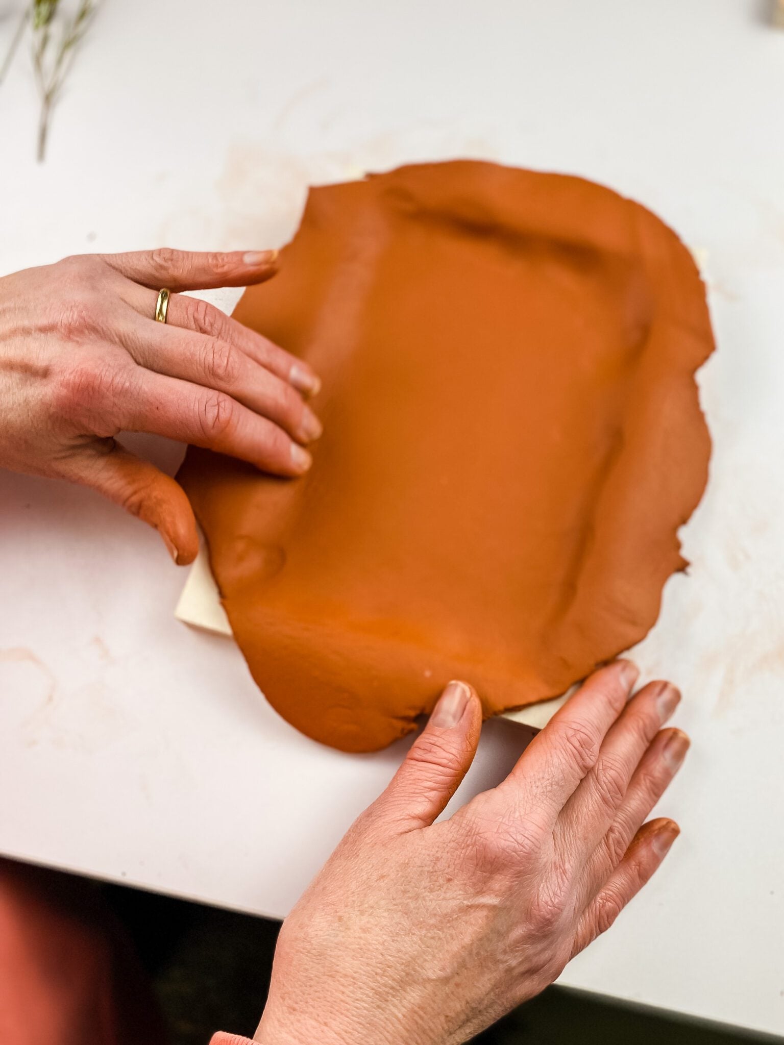How to Make Pressed Flower Clay Plaques - Cottage On Bunker Hill