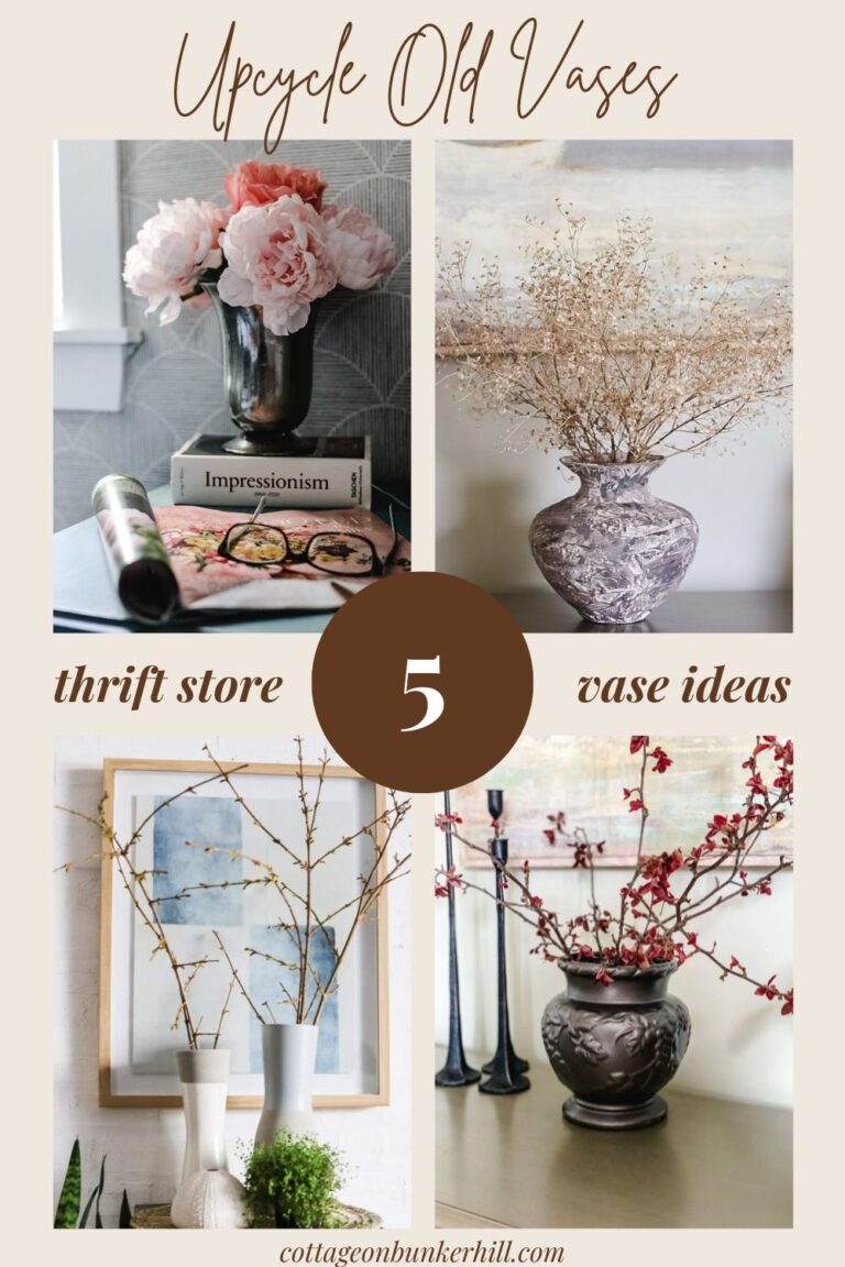 Stylish Ways To Upcycle Old Vases - Cottage On Bunker Hill
