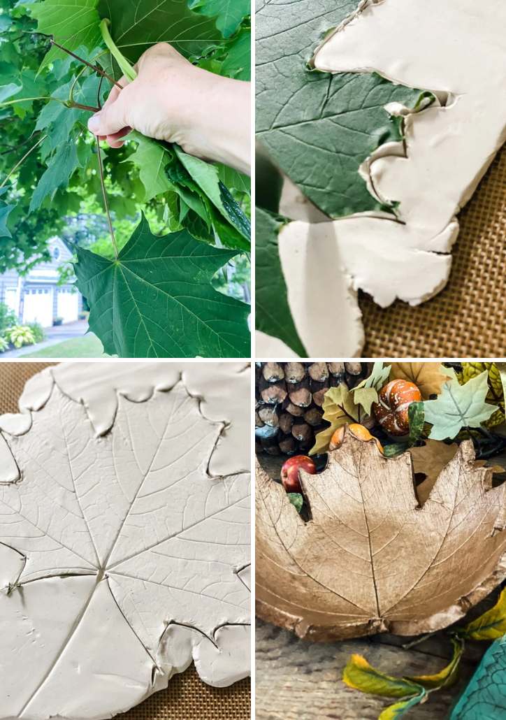 Capture the Colors of Fall with DIY Clay Leaf Trinket Dishes - Cottage ...