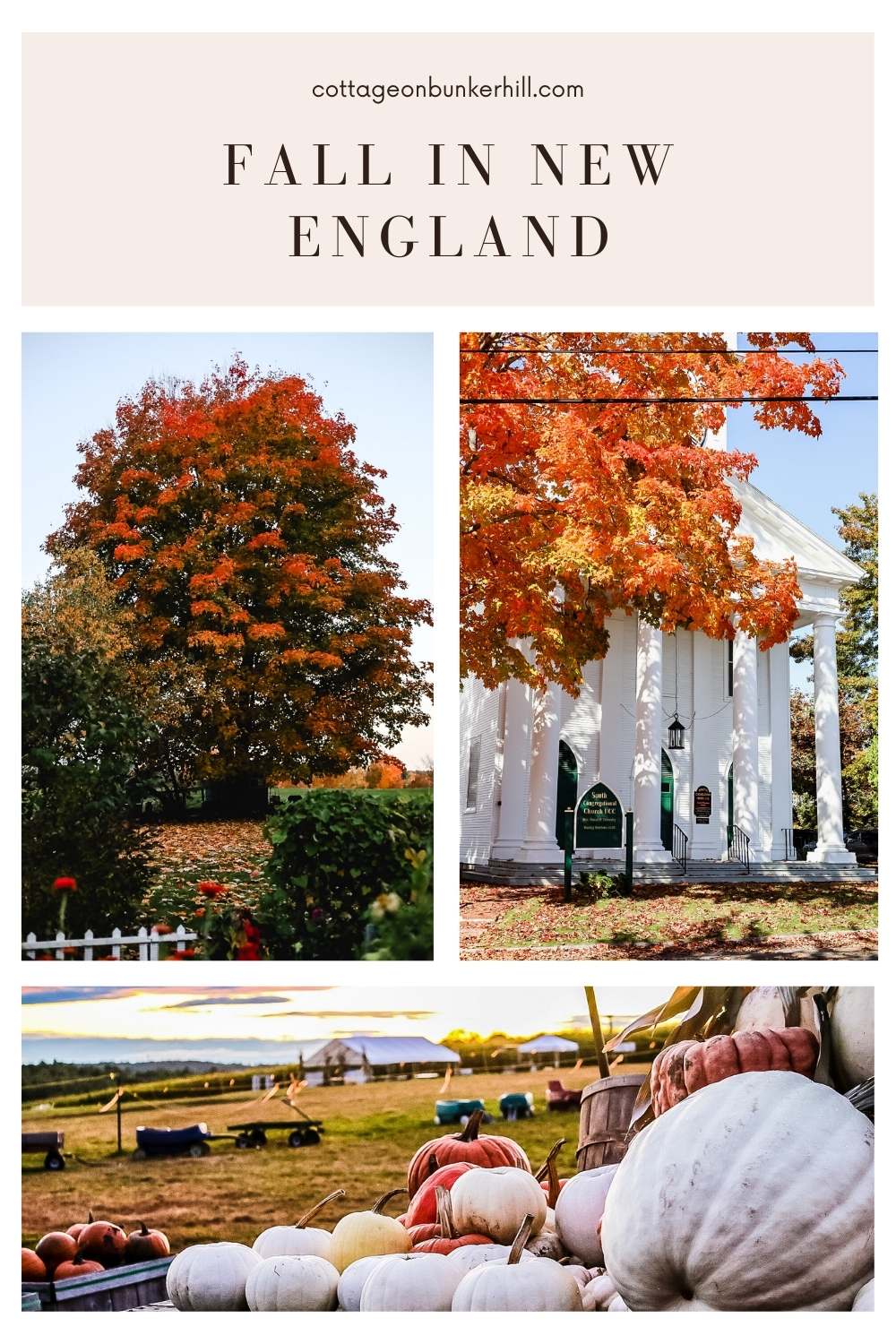 Fall in New England - Cottage On Bunker Hill