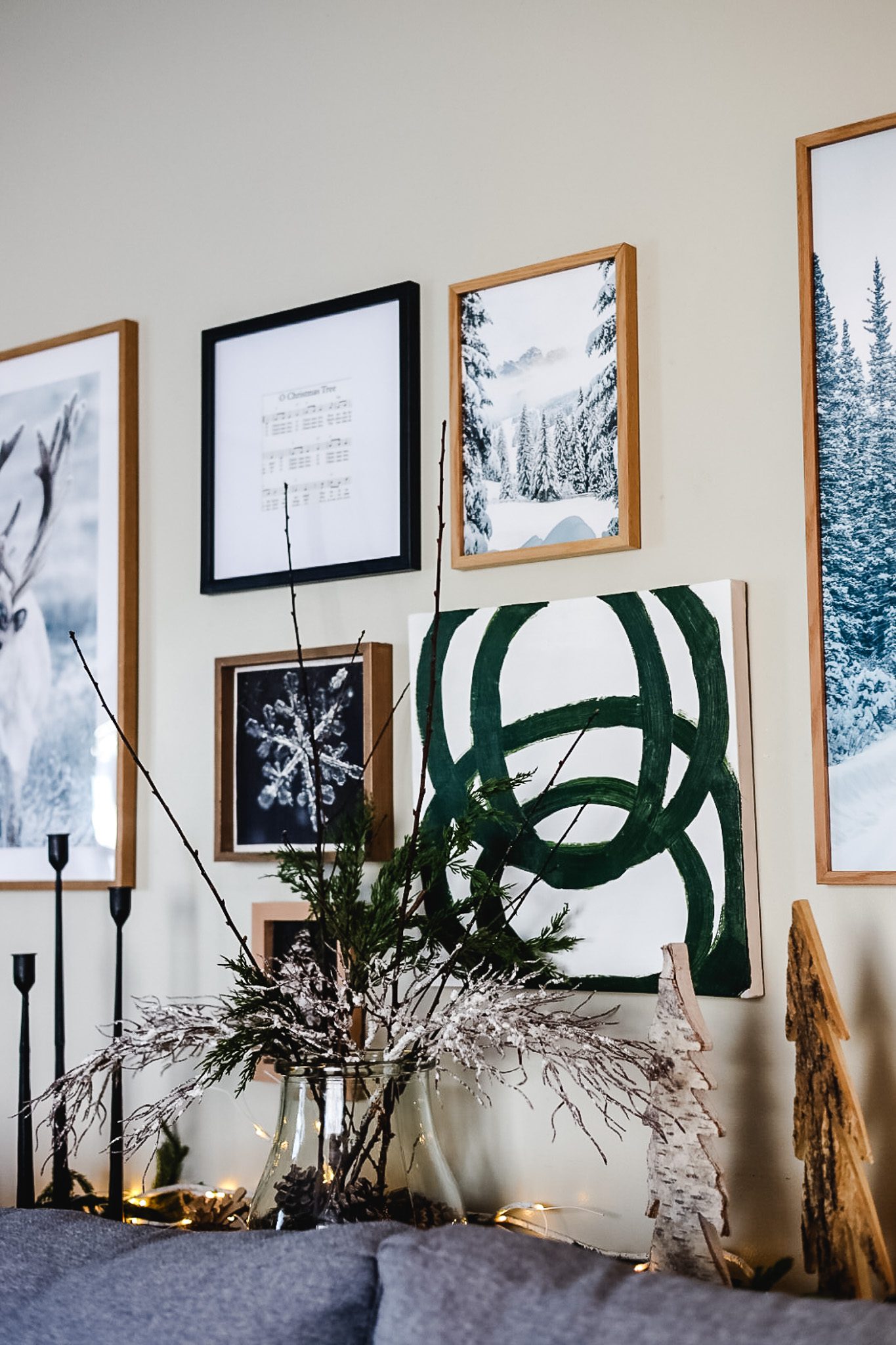 Creating a Winter Gallery Wall - Cottage On Bunker Hill