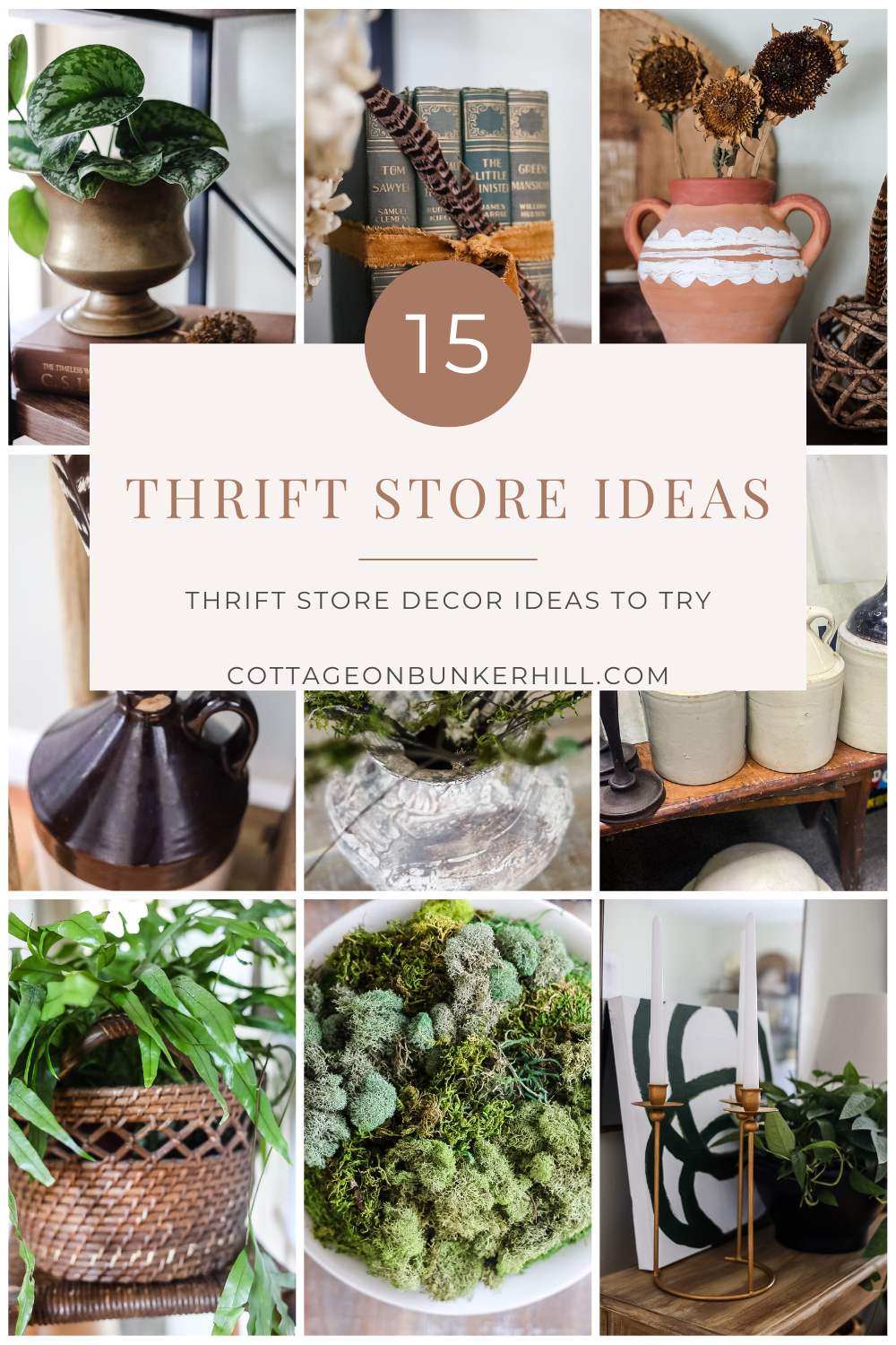 Upcycled Home Decor: 15 Thrift Store Ideas to Try Today! - Cottage On Bunker Hill