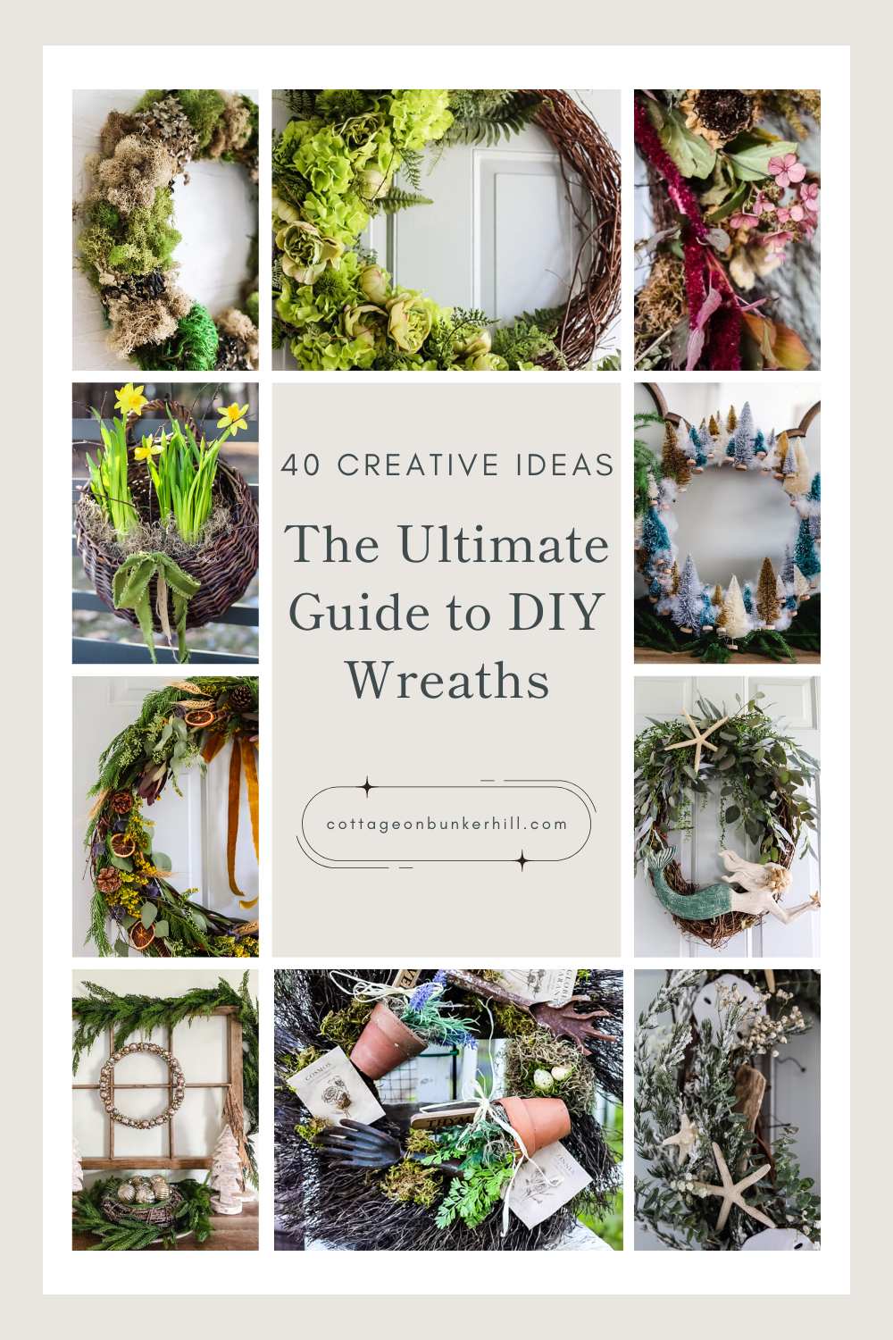 The Ultimate Guide to DIY Wreaths: 40 Creative Ideas - Cottage On ...
