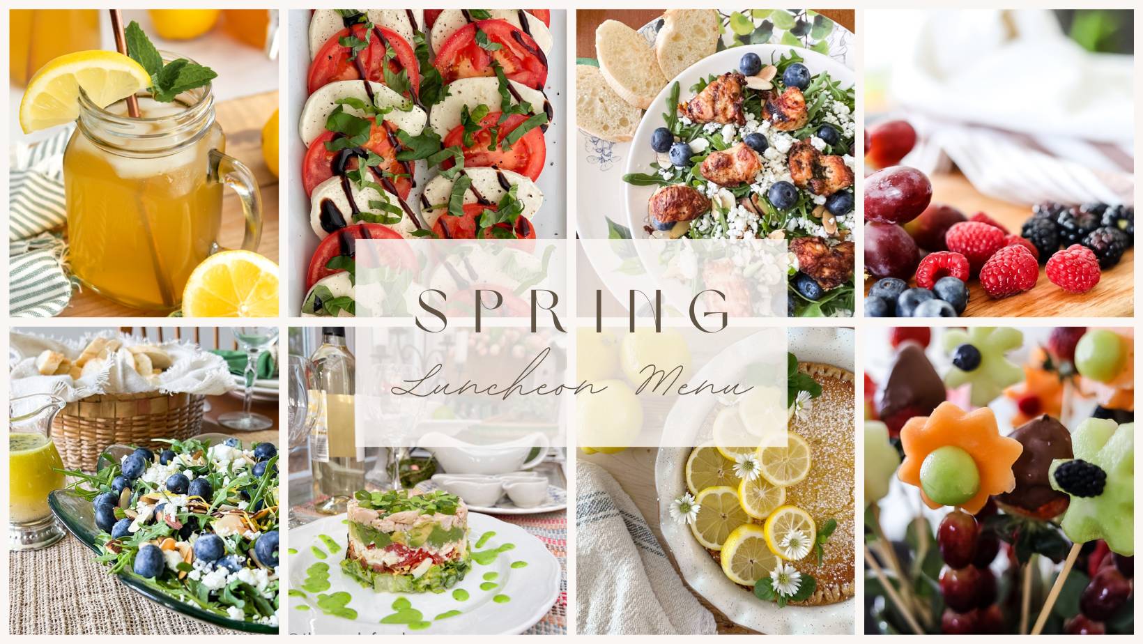Light & Refreshing Springtime Salad Luncheon Menu - Cottage On Bunker Hill