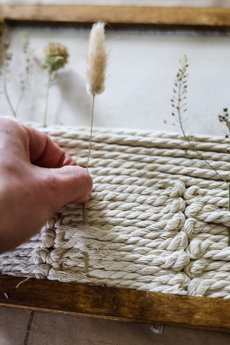 DIY Woven Dried Botanical Shadowbox - Cottage On Bunker Hill
