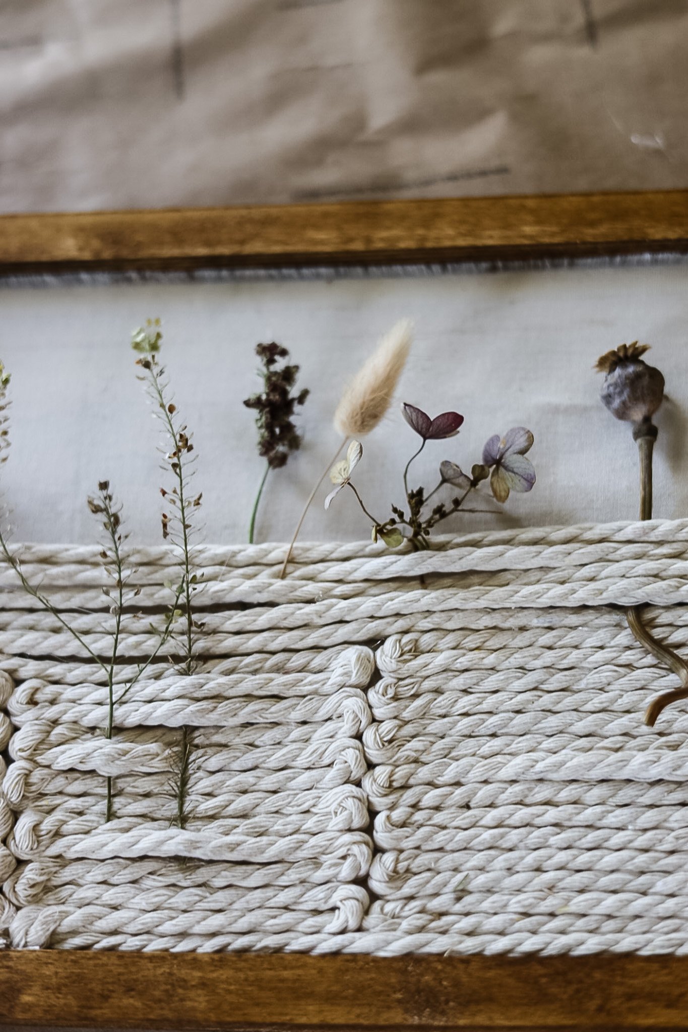 DIY Woven Dried Botanical Shadowbox - Cottage On Bunker Hill