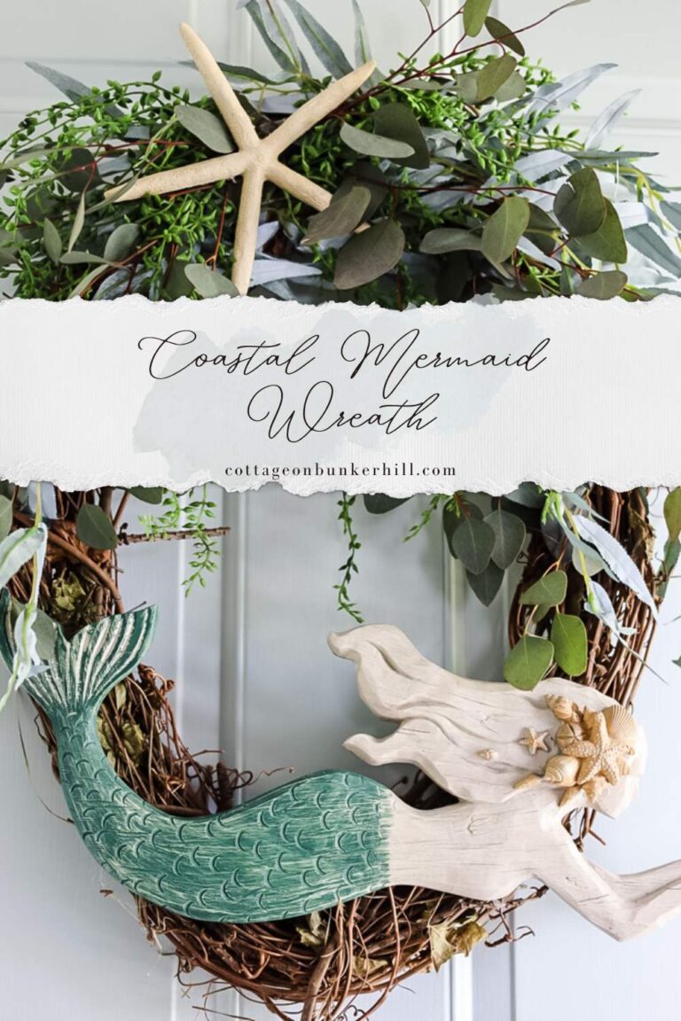 Easy DIY Coastal Mermaid Wreath: Perfect for Your Front Door - Cottage ...