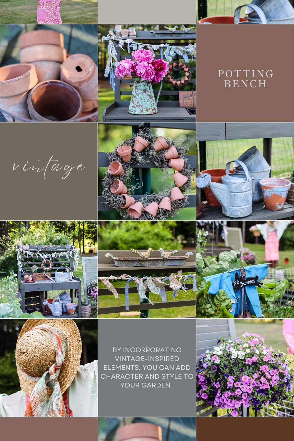 Vintage Inspiration: Ideas for Decorating Your Potting Bench - Cottage ...