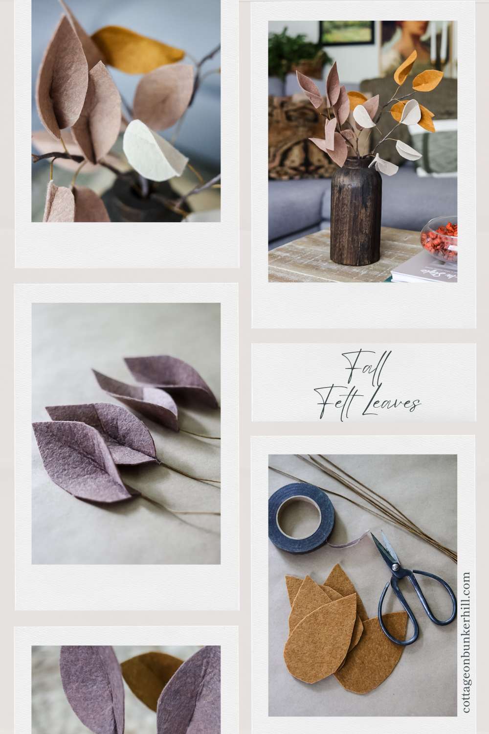 Felt Leaf Stems: A Quick and Easy Way to Add Fall Flair to Your Home ...
