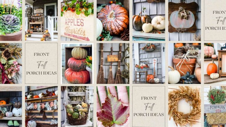 Small Front Porch Fall Decor: Charming Ideas for Autumn - Cottage On ...