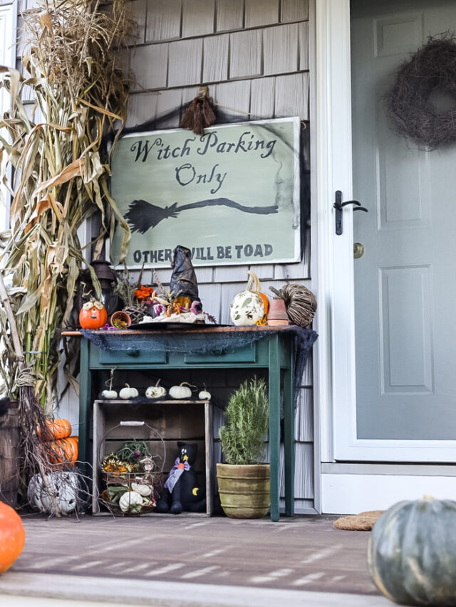 Bewitching Porch Decor: A Halloween Transformation - Cottage On Bunker Hill