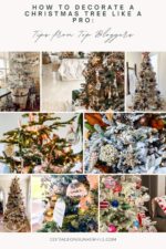 Easy DIY Gold Christmas Trees - Cottage On Bunker Hill