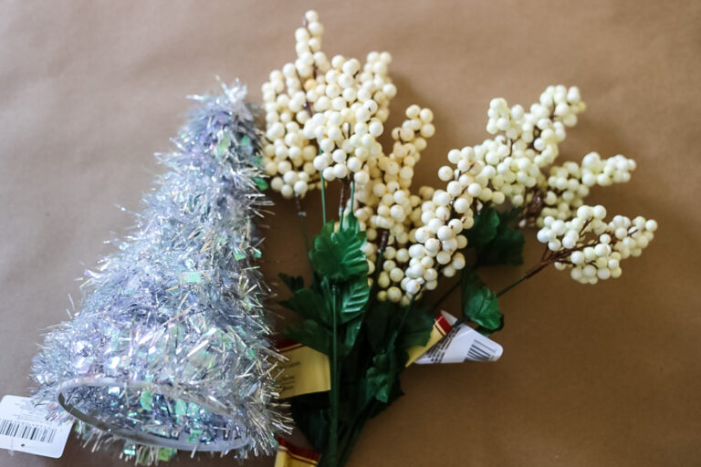 How to Make Gold Berry Topiary Trees from Dollar Tree Tinsel Trees ...