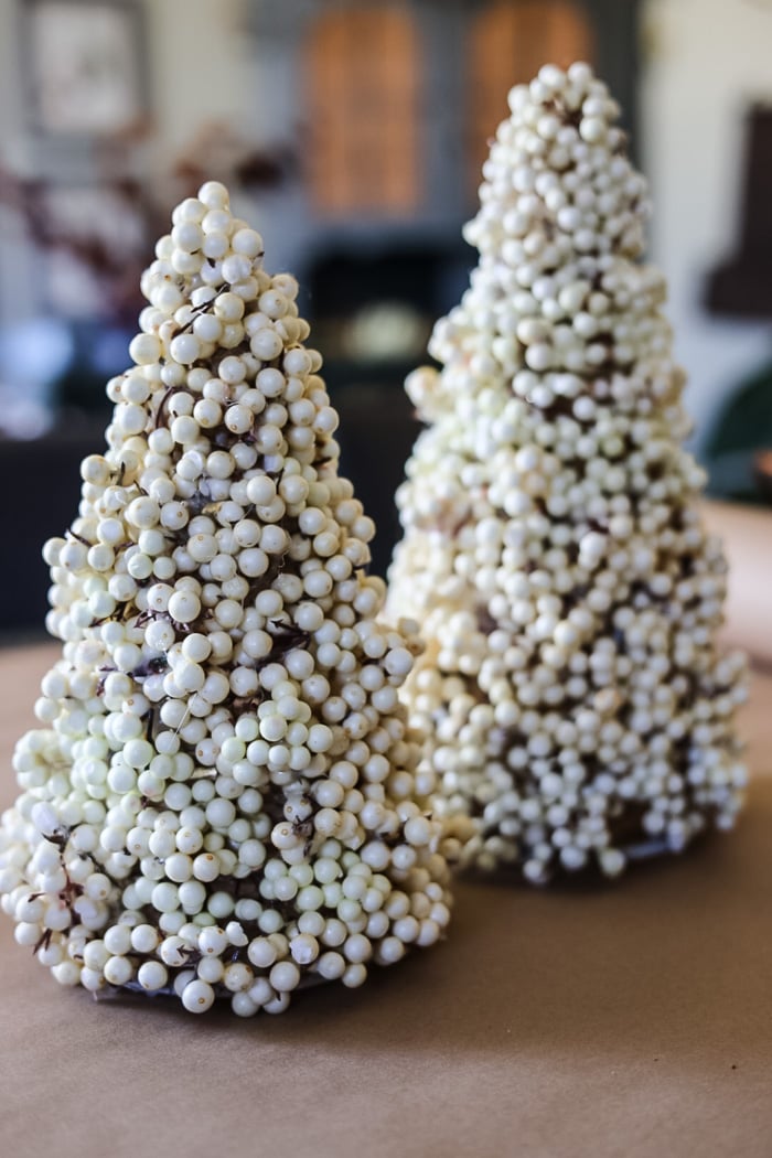 How to Make Gold Berry Topiary Trees from Dollar Tree Tinsel Trees ...