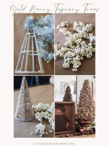 How to Make Gold Berry Topiary Trees from Dollar Tree Tinsel Trees ...