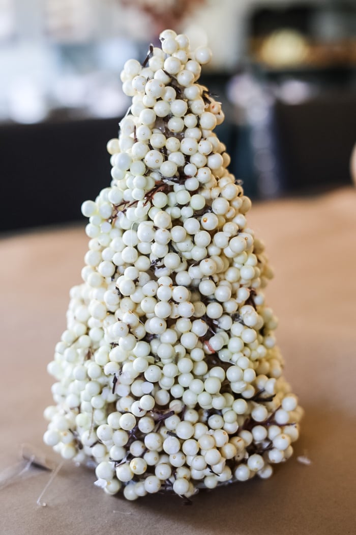 How to Make Gold Berry Topiary Trees from Dollar Tree Tinsel Trees ...