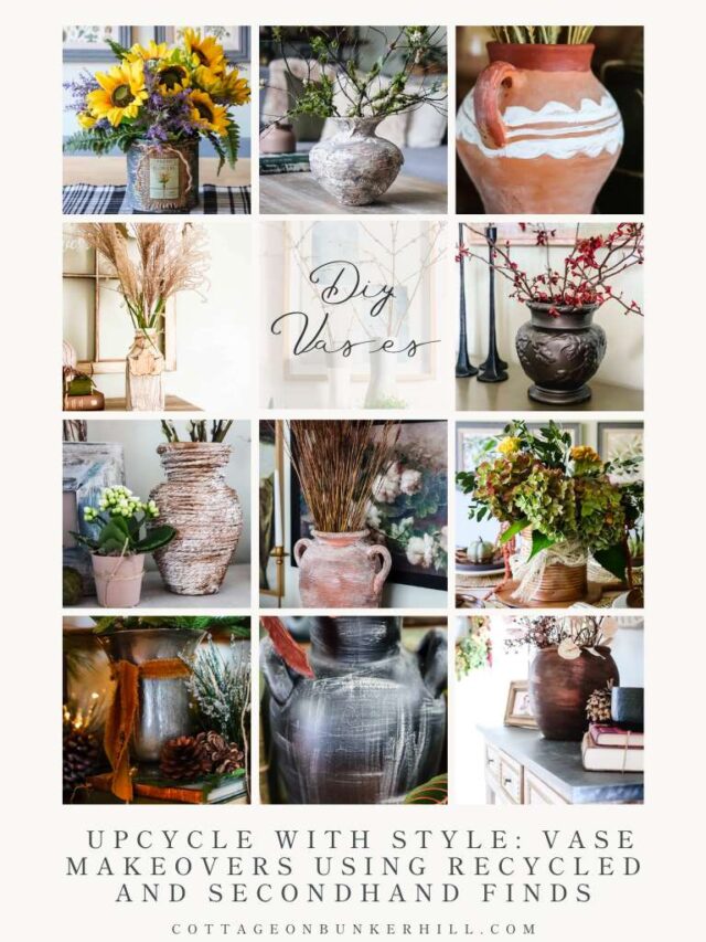 Upcycle with Style: Vase Makeovers Using Recycled and Secondhand Finds ...