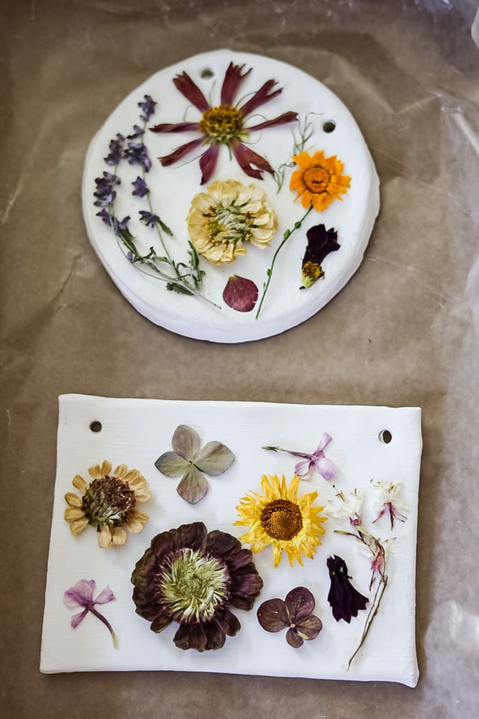 From Garden to Art: Craft Your Own Pressed Flower Clay Decor - Cottage ...