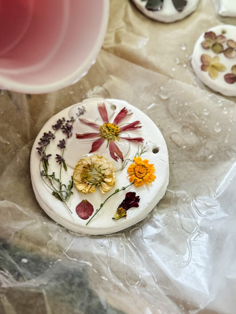 From Garden to Art: Craft Your Own Pressed Flower Clay Decor - Cottage ...