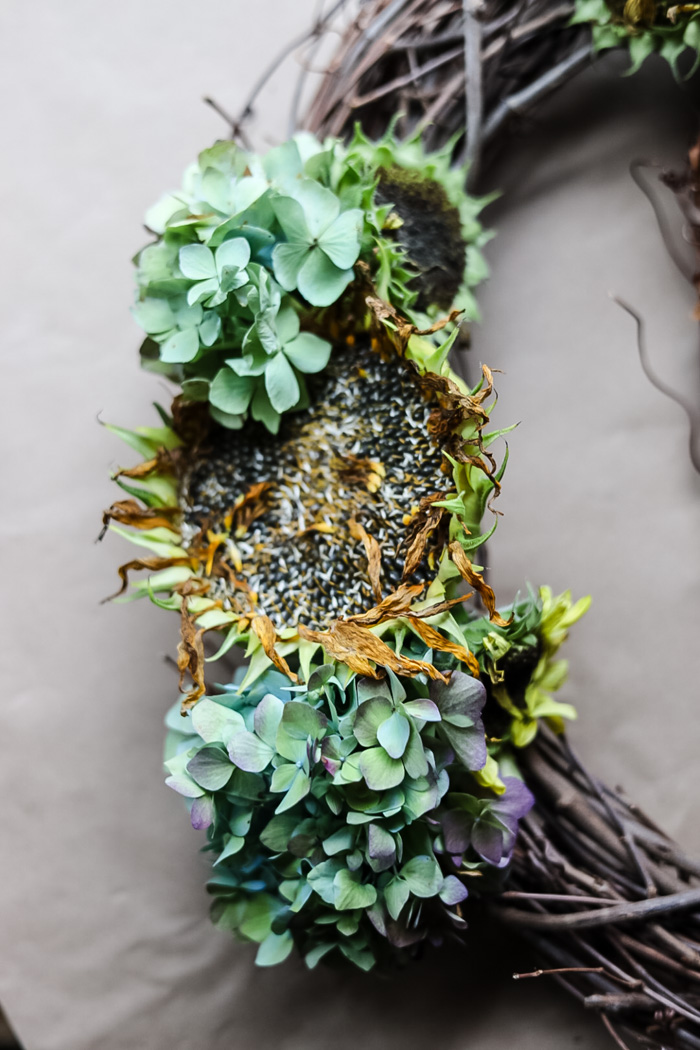 Double Grapevine Pumpkin Wreath: A Floral Fall Welcome - Cottage On ...