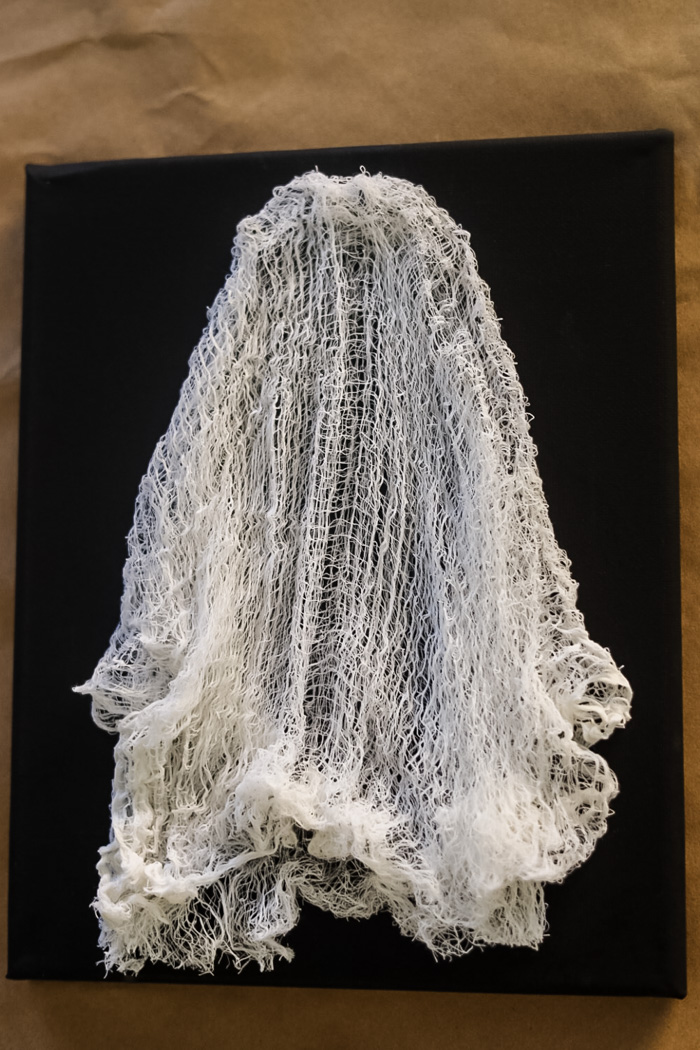 Spooky Sweet: DIY Floating Ghost Canvas - Cottage On Bunker Hill