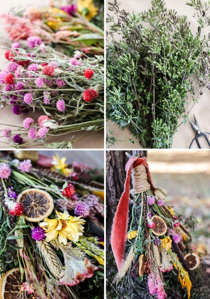 Blooming Broom Magic: A Floral Twist on a Classic Halloween Decoration ...