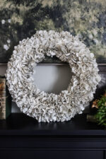 Upcycled Elegance: A Book Page Hydrangea Wreath - Cottage On Bunker Hill