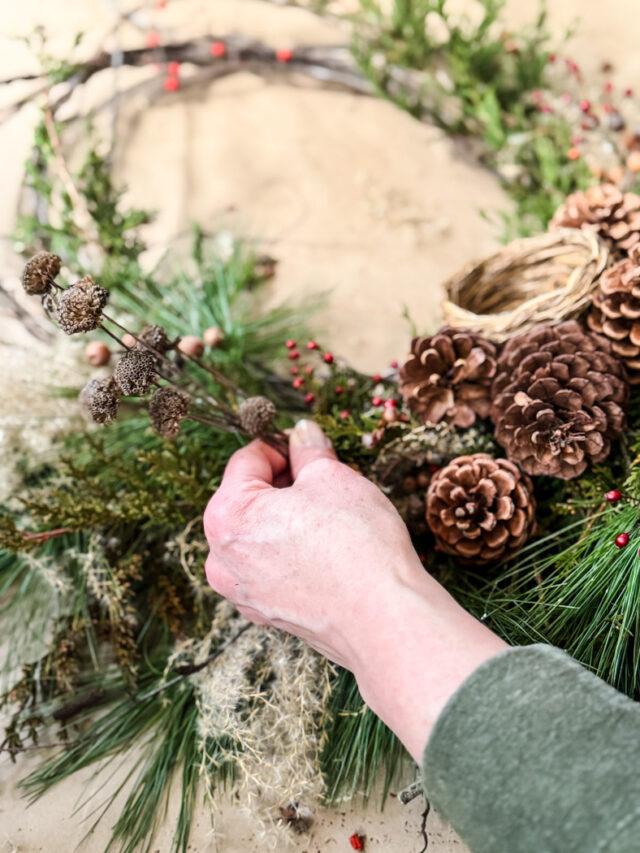 A Walk in the Woods: Crafting a Rustic Winter Wreath - Cottage On ...