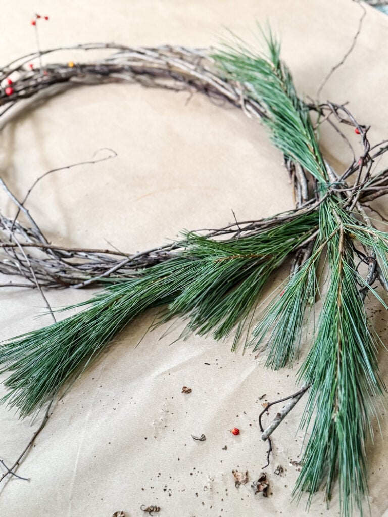 A Walk in the Woods: Crafting a Rustic Winter Wreath - Cottage On ...
