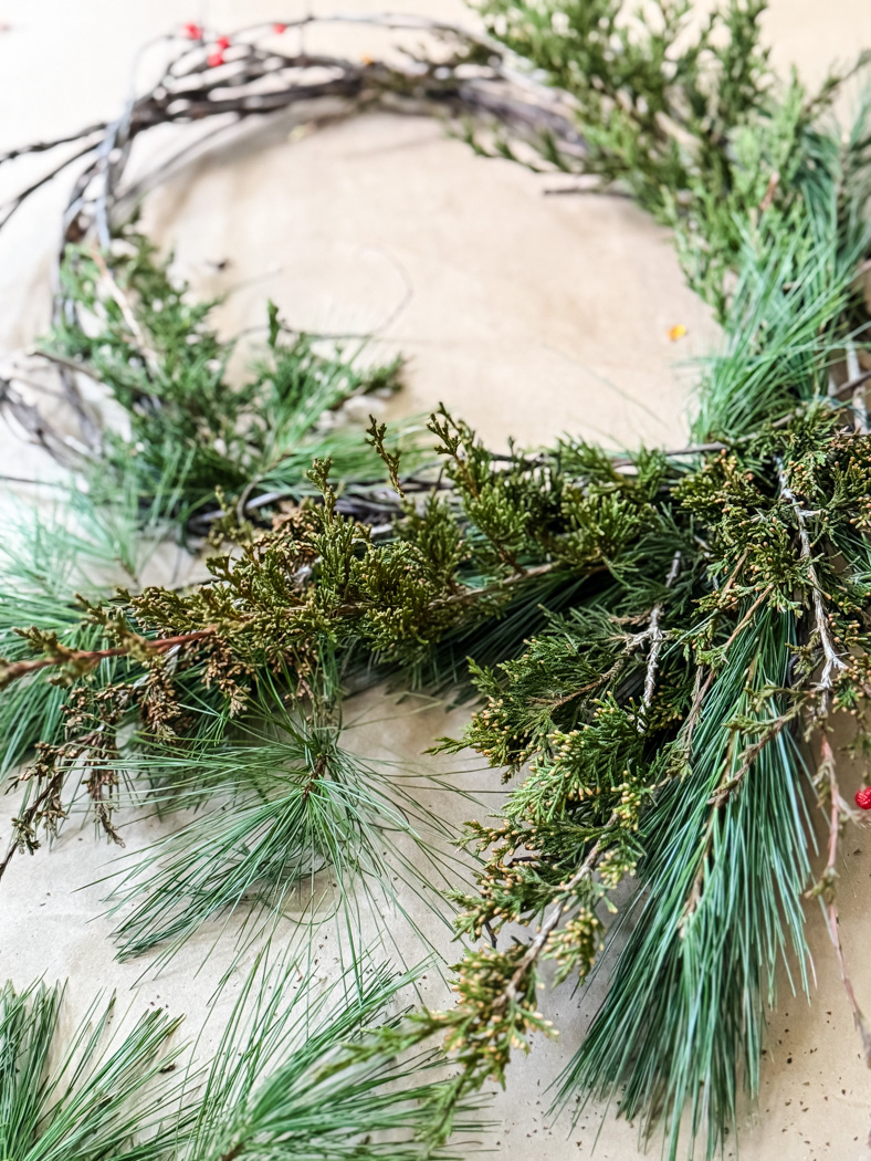 A Walk in the Woods: Crafting a Rustic Winter Wreath - Cottage On ...