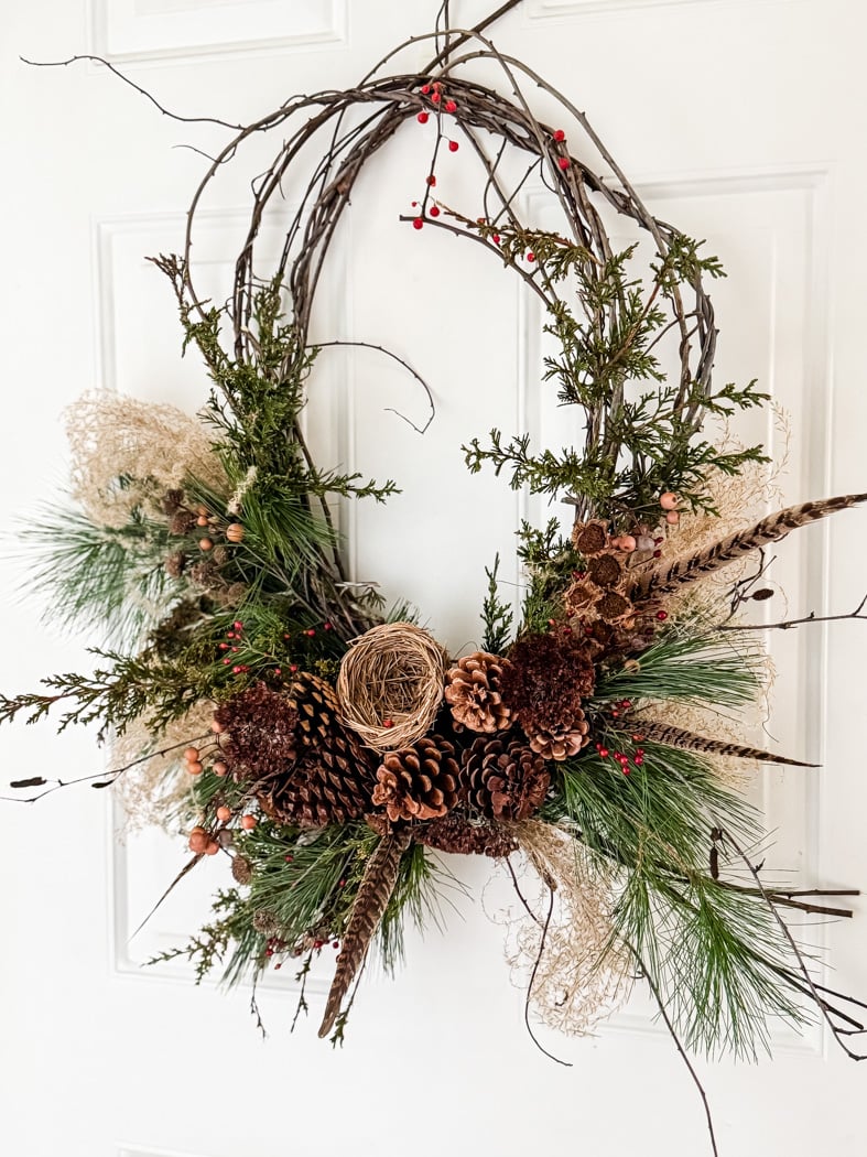 A Walk in the Woods: Crafting a Rustic Winter Wreath - Cottage On ...