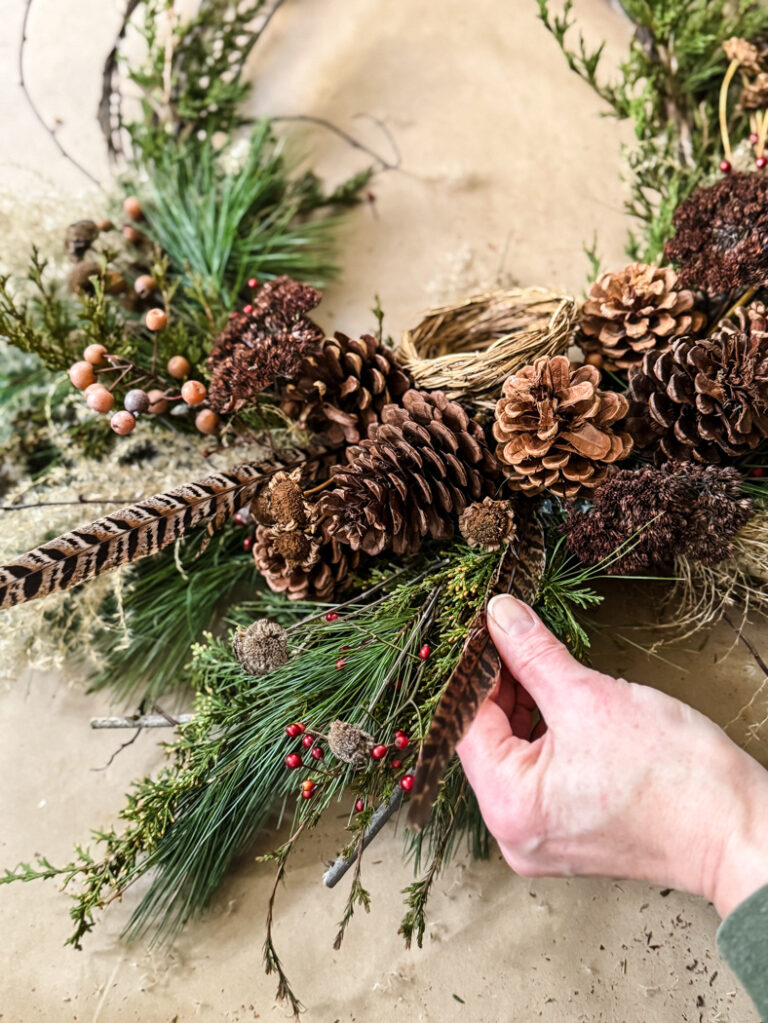 A Walk in the Woods: Crafting a Rustic Winter Wreath - Cottage On ...