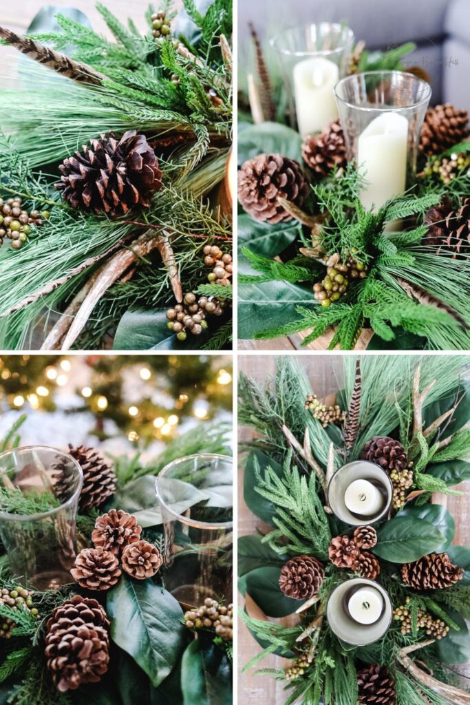 Winter Wonderland Centerpiece: A Rustic DIY Delight - Cottage On Bunker ...