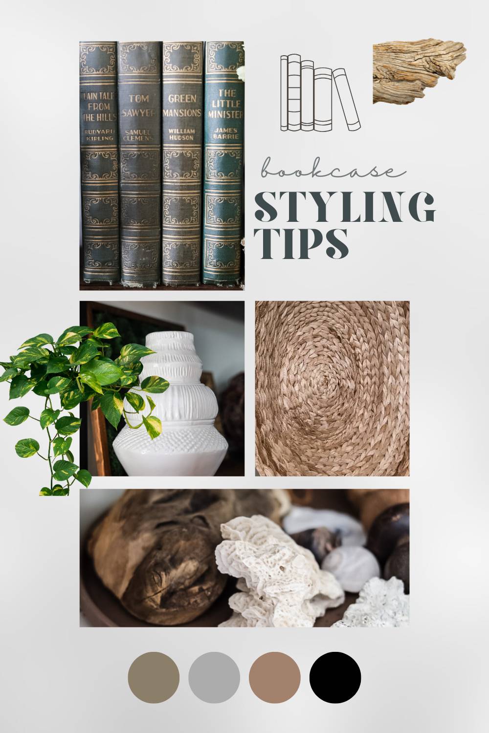 Secondhand Style: Decorating My Bookcase with Thrifted Finds - Cottage ...