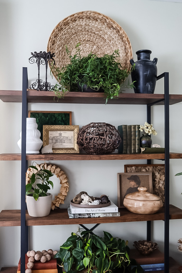Secondhand Style: Decorating My Bookcase with Thrifted Finds - Cottage ...
