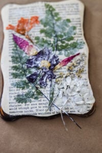 Vintage Vibes: Crafting Decoupage Plaques with Pressed Flowers ...