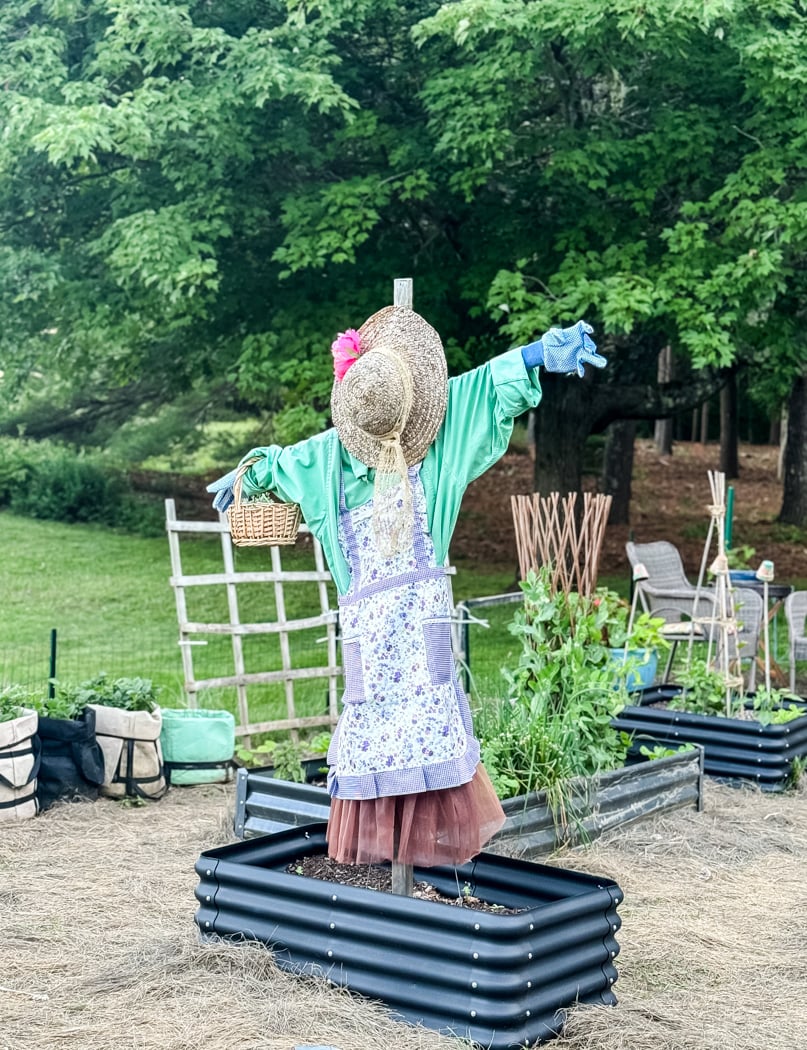 DIY Garden Girl Scarecrow – A Cottage Garden Favorite - Cottage On ...