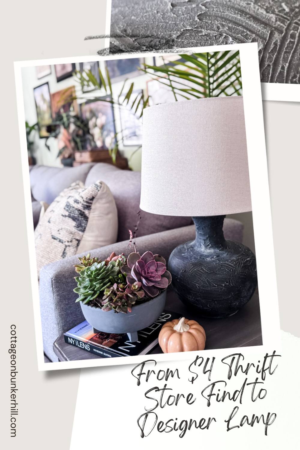 From $4 Thrift Store Find to Designer Lamp: A DIY Makeover - Cottage On ...