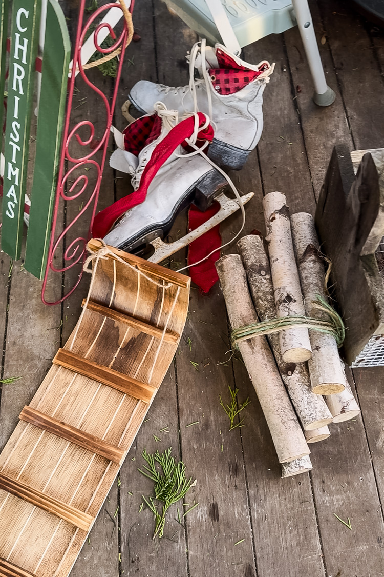 Classic Christmas Colors: A Rustic Red & White Porch Tour - Cottage On ...